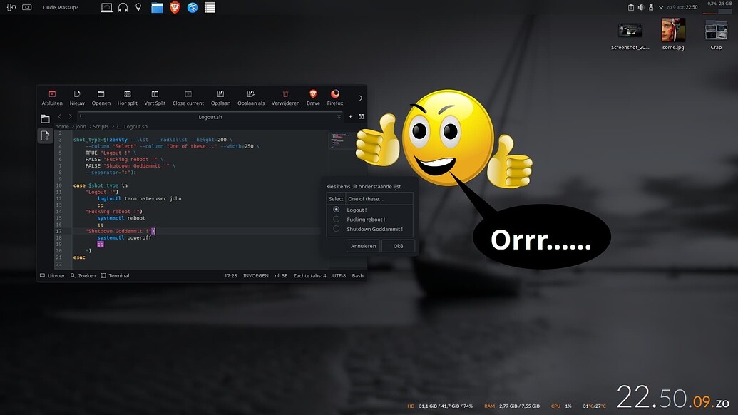 Logout, reboot and shutdown using the terminal - Tips and Tricks - KDE Discuss