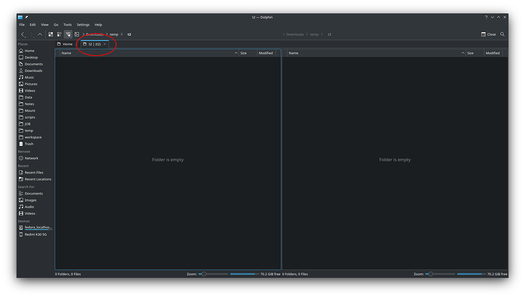 Change Dolphin tab naming for split view - Help - KDE Discuss