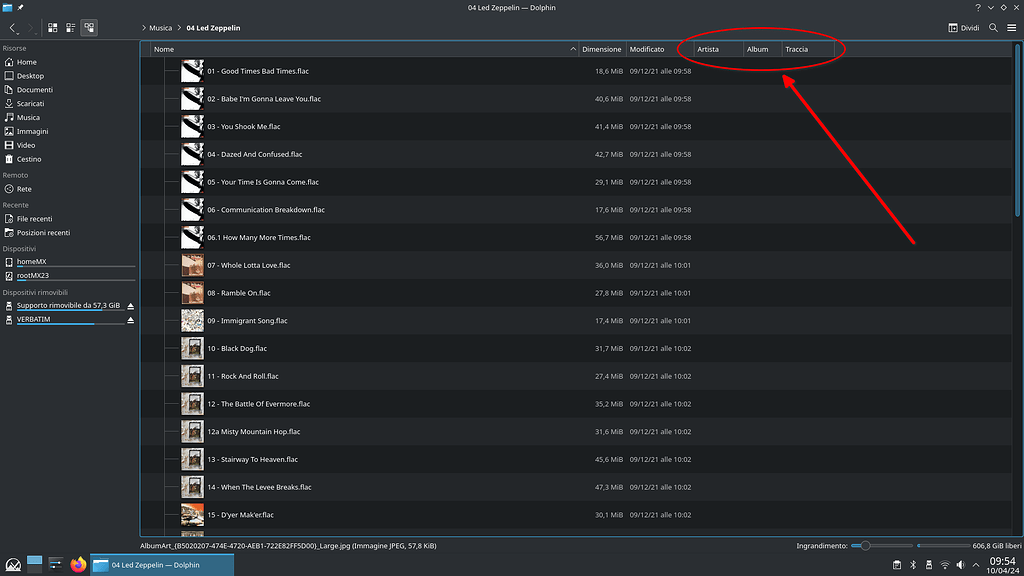 Audio file information not displayed - Help - KDE Discuss