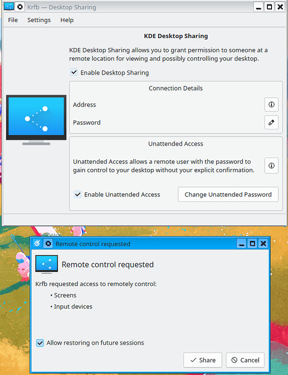 KRFB starting automatically and use - Help - KDE Discuss