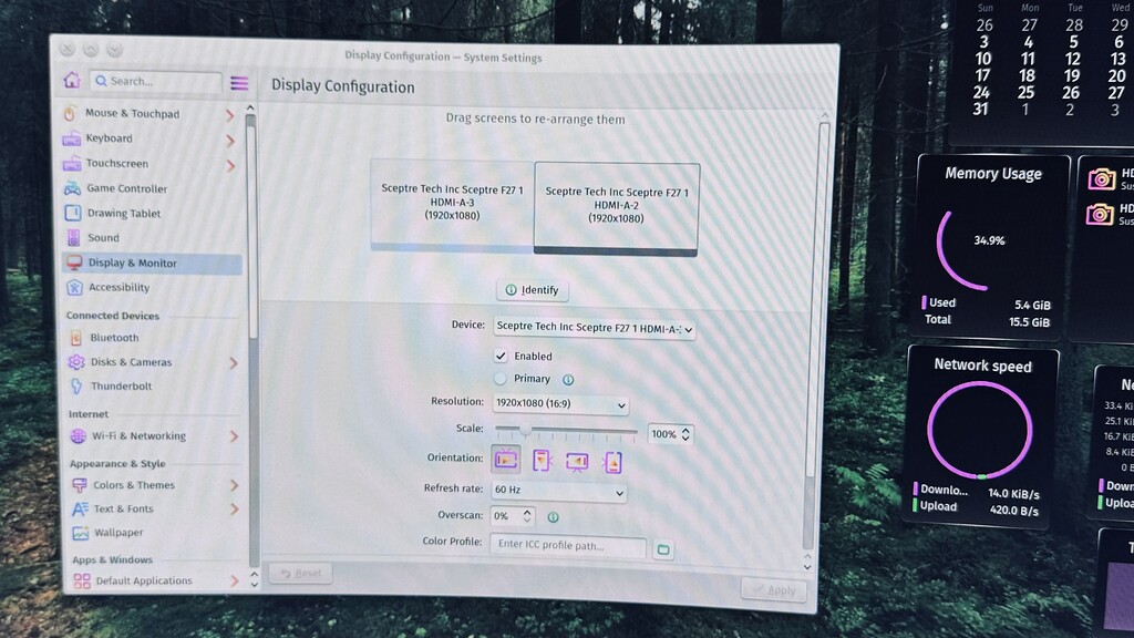 Plasma 6 Multi Screen Setup one screen blank - Help - KDE Discuss