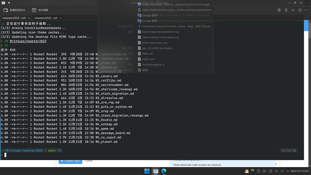 Konsole in full screen becomes smaller after altering tabs - Help - KDE Discuss