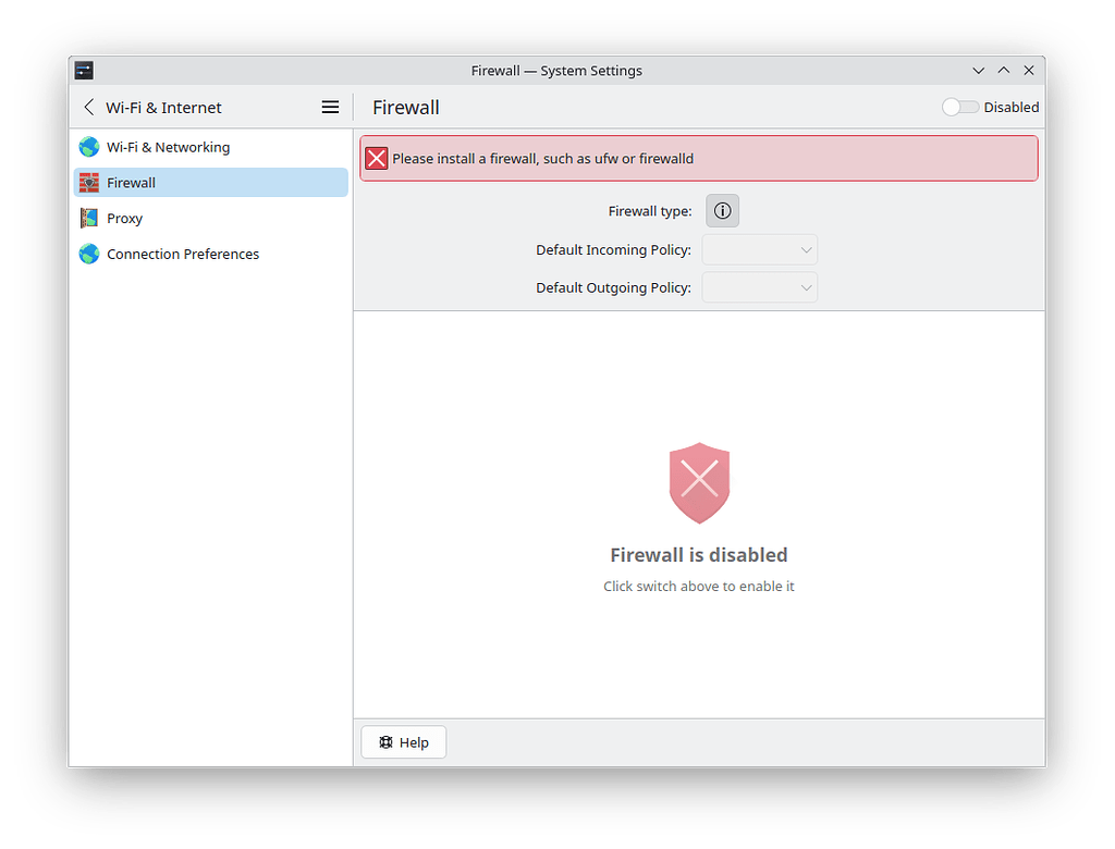 UFW or firewalld? - Help - KDE Discuss