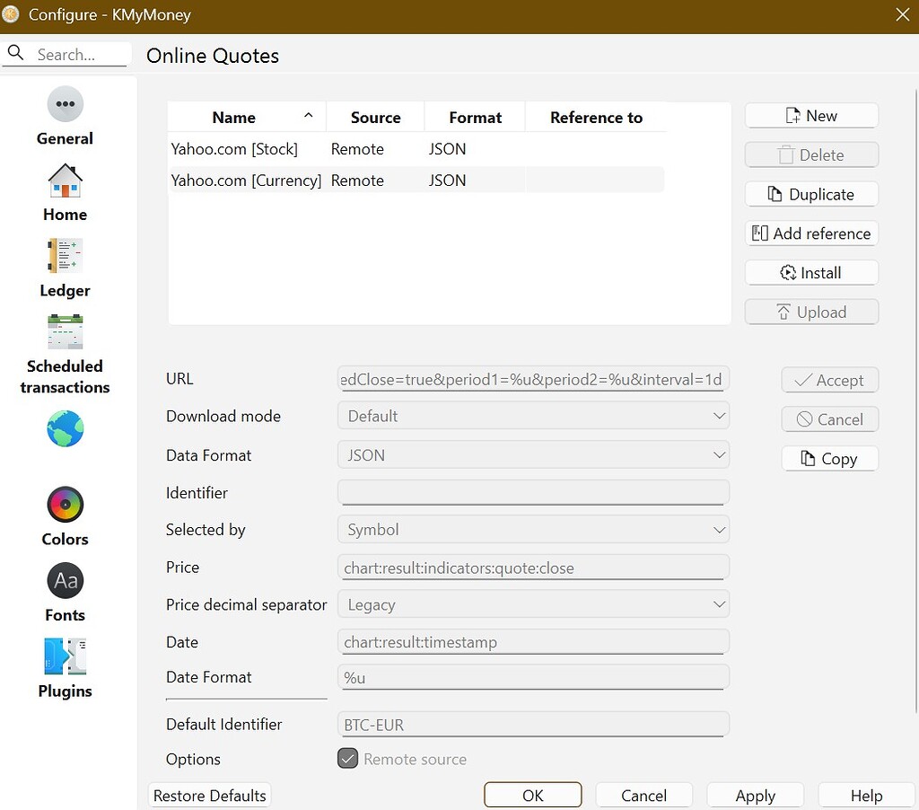 Unable to update the currency - Help - KDE Discuss