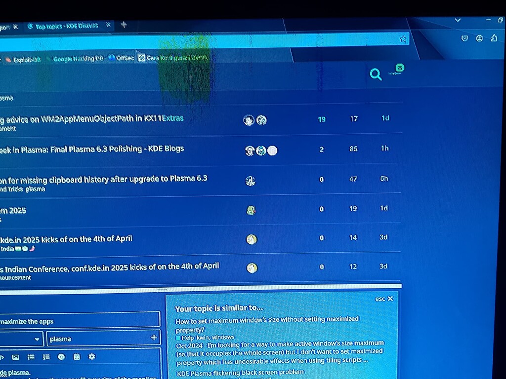 Bug on kde plasma - over size screen - Help - KDE Discuss