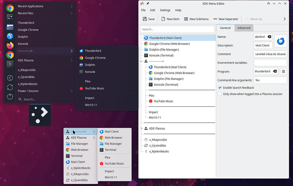 Application menu with right mouse click - Help - KDE Discuss