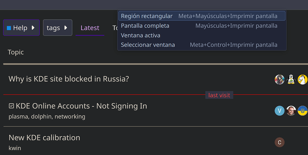 Issue taking rectangular area - Help - KDE Discuss