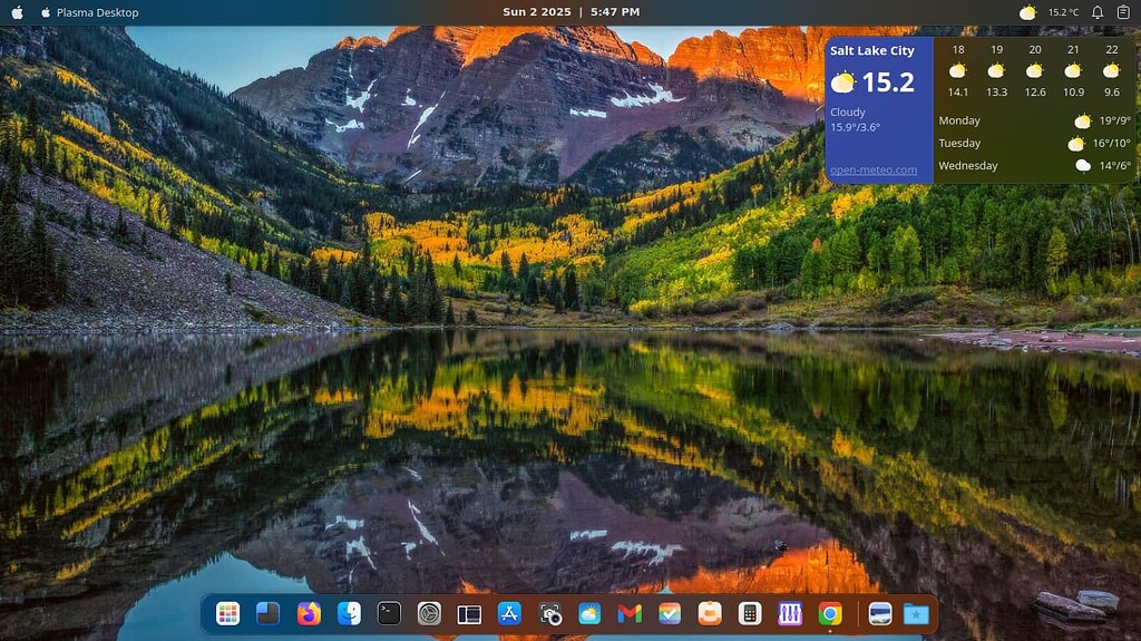 Having menus, for example, system tray, and anything expanding off of ...