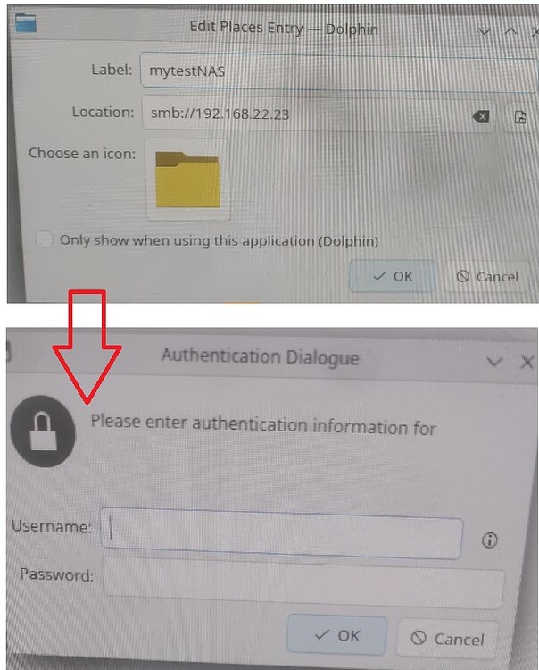 KDE-Dolphin ? SMB login not saved - Help - KDE Discuss