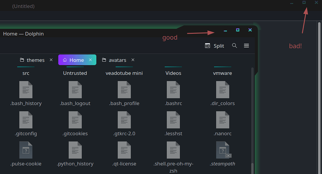 I want Button Margins to be different onMaximized Windows - Help - KDE Discuss