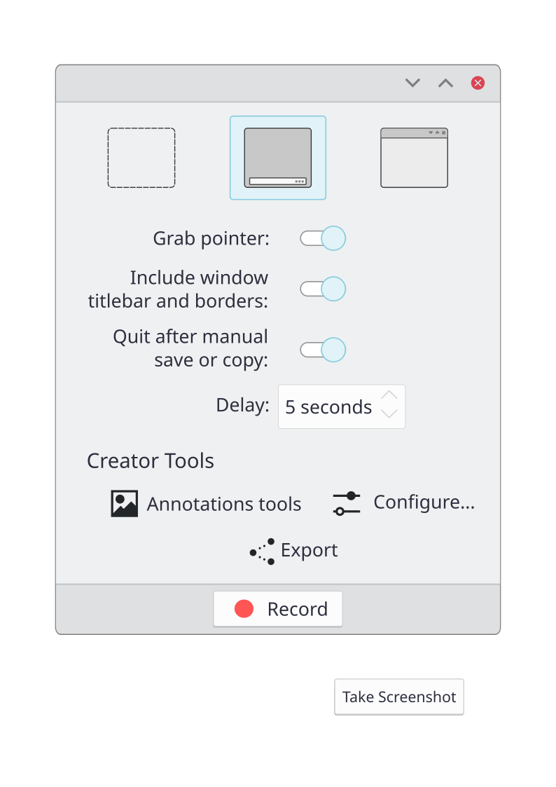 Redesign Spectacle - Brainstorm - KDE Discuss