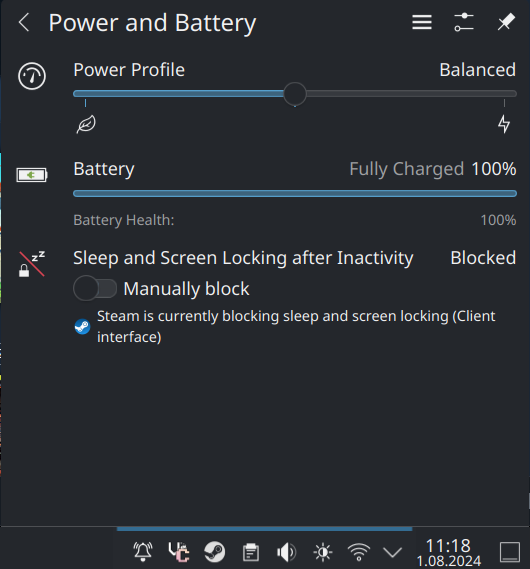 Show current sleep blockers in power management setting - Brainstorm ...