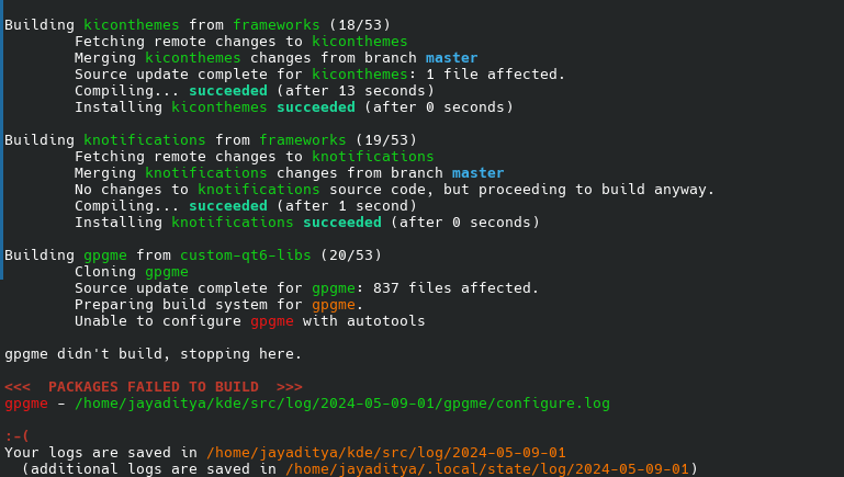 Unable to build the Discover app using kdesrc-build - Help - KDE Discuss