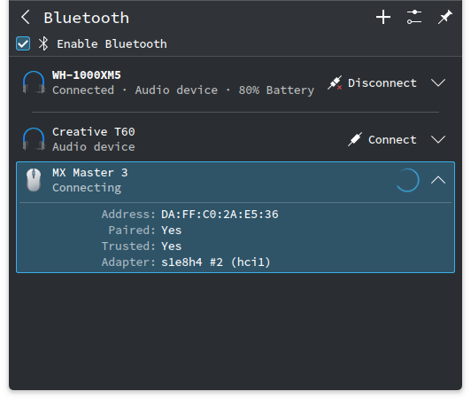 Can in-progress bluetooth connections be cancelled? - Help - KDE Discuss