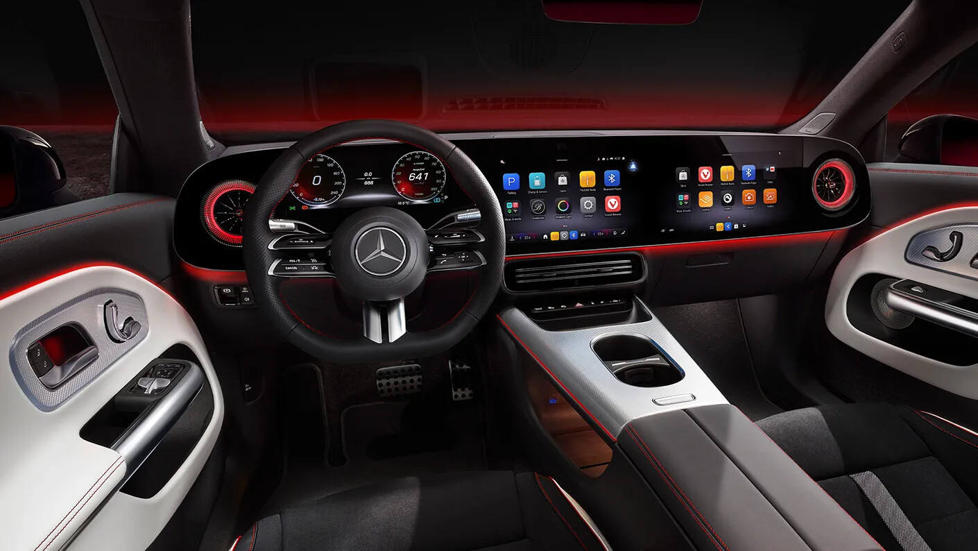 KDE goes vroom vroom 🚗! 2026 Mercedes-Benz CLA, the first car to run KDE's KWin, receives "Car ...
